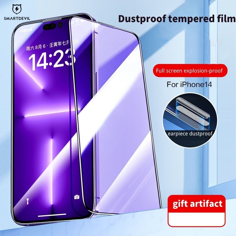 SmartDevil Kính cường lực SMARTDEVIL bảo vệ màn hình chống ánh sáng xanh thích hợp cho iPhone 14 ...