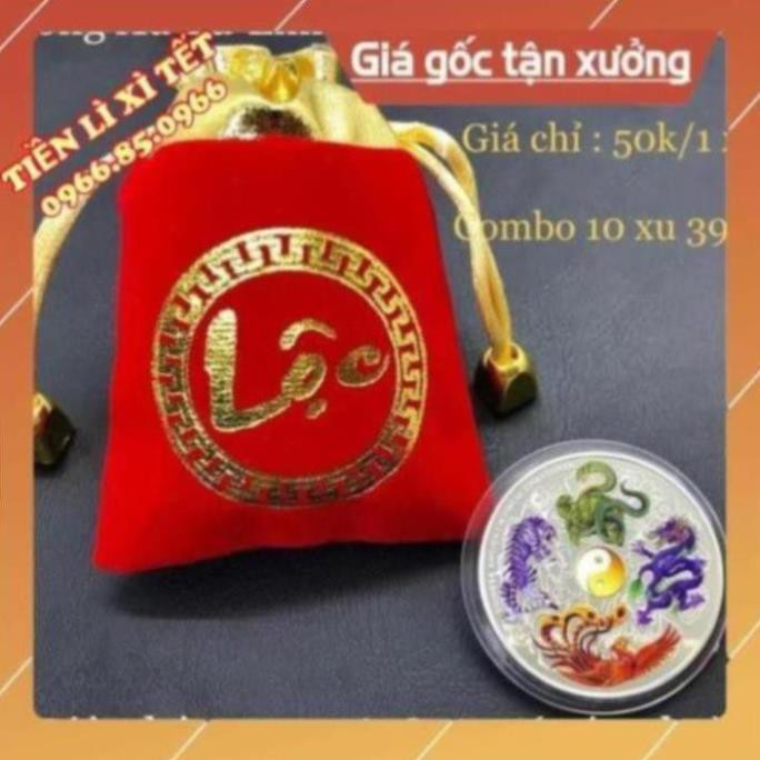 [HÀNG CHẤT LƯỢNG] Đồng Xu Tứ Linh Long Lân Quy Phụng | Shopee Việt Nam