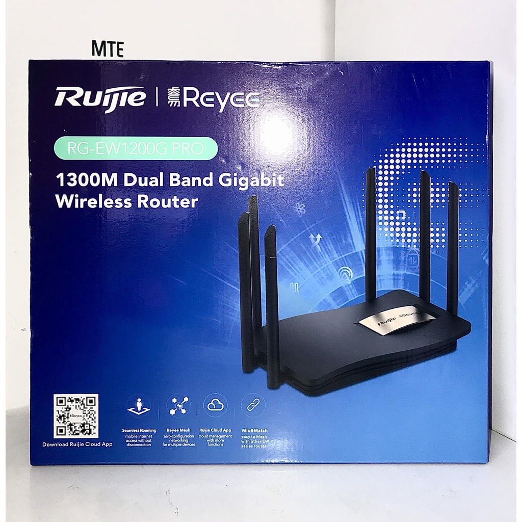 Router Wi-fi Ruijie Reyee (RG-EW1200G PRO) Hàng chính hãng | Shopee ...