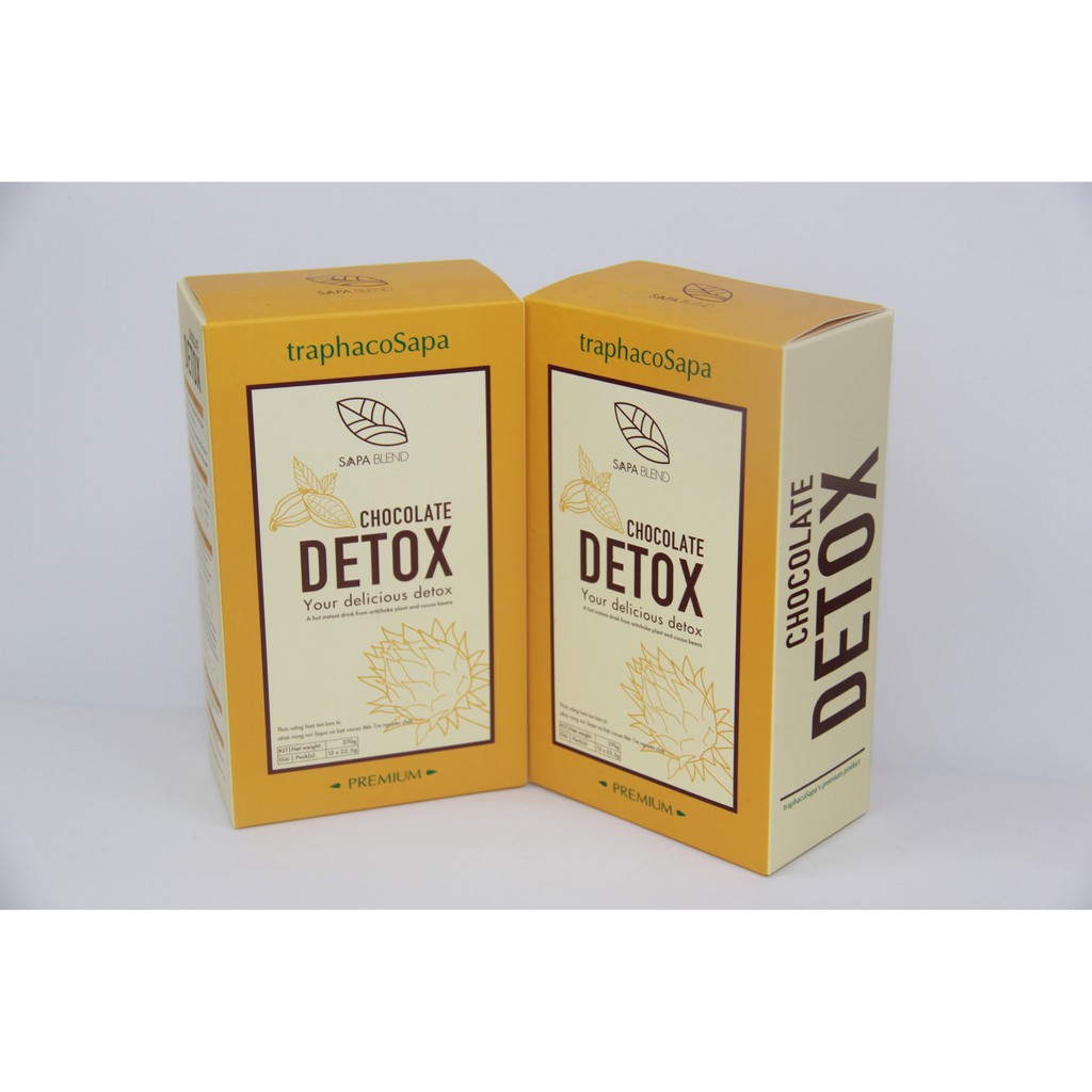 Nước uống Chocolate detox Cacao Actiso Traphaco sapa Hộp 12 gói ...