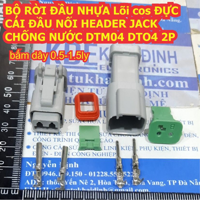 BỘ RỜI ĐẦU NHỰA Lõi cos ĐỰC CÁI ĐẦU NỐI HEADER JACK CHỐNG NƯỚC DTM04 DTO4 2P ~ 12P kde8537 ...