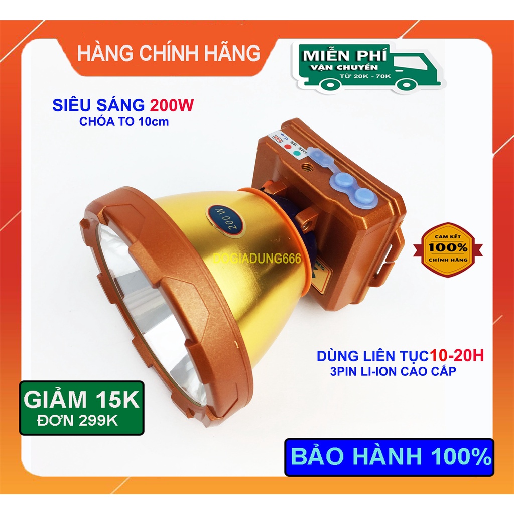 Đèn Pin Đội Đầu SUNCESSA K25 2,55W kín nước đèn đeo đầu đi rừng soi ếch ...
