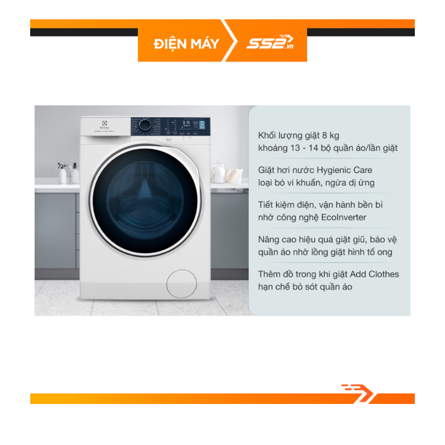 Máy giặt Electrolux Inverter 8 kg EWF8024P5WB - Hàng Chính Hãng ...
