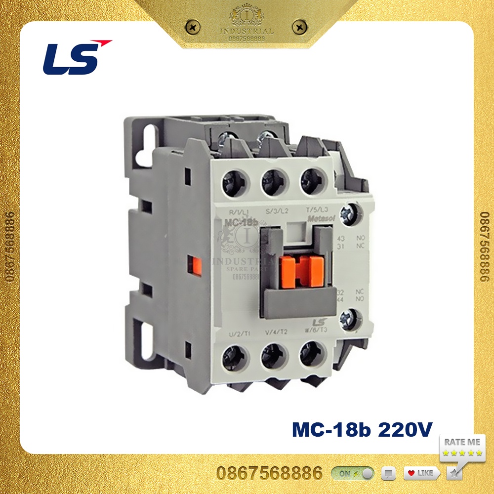 Khởi động từ 3 pha Contactor LS MC-40a MC-32a MC-22b MC-18b MC-12b MC-9b 220V | Shopee Việt Nam