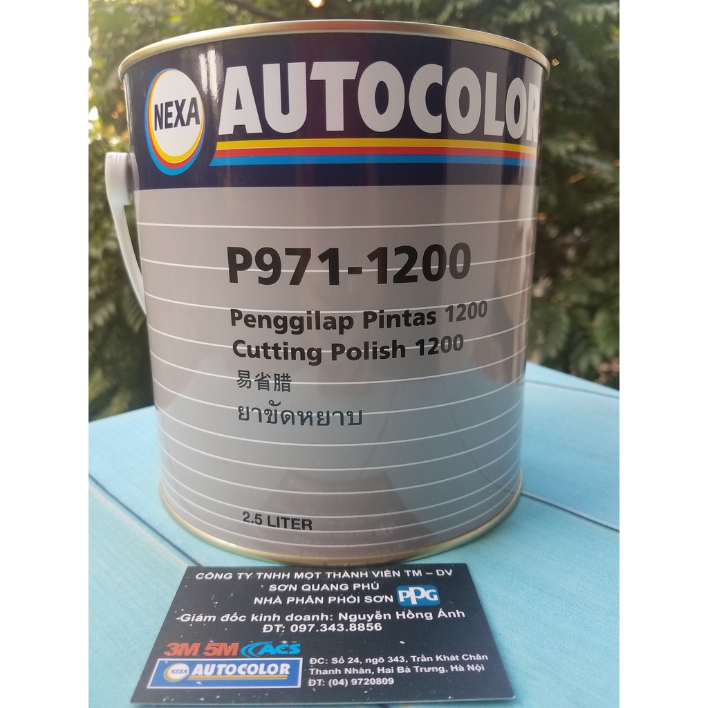 P971-1200 Xi Pas đánh bóng bước 1 loại 2.5 Lít hãng Nexa Autocolor thuộc tập đoàn PPG của Mỹ ...