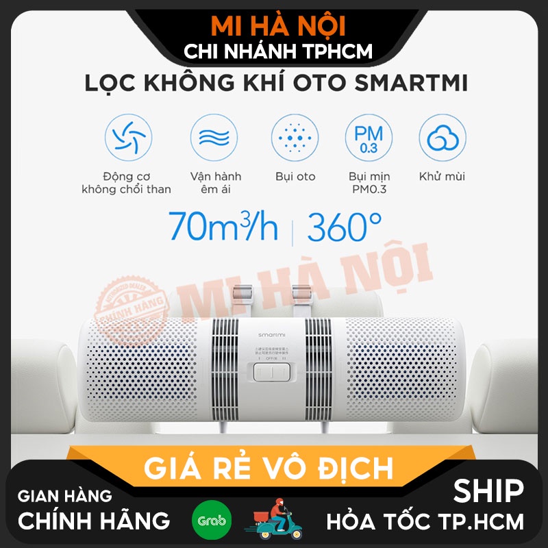 [Mã ELTECH154 giảm 5% đơn 300K] Máy lọc không khí ô tô Xiaomi Smartmi ...