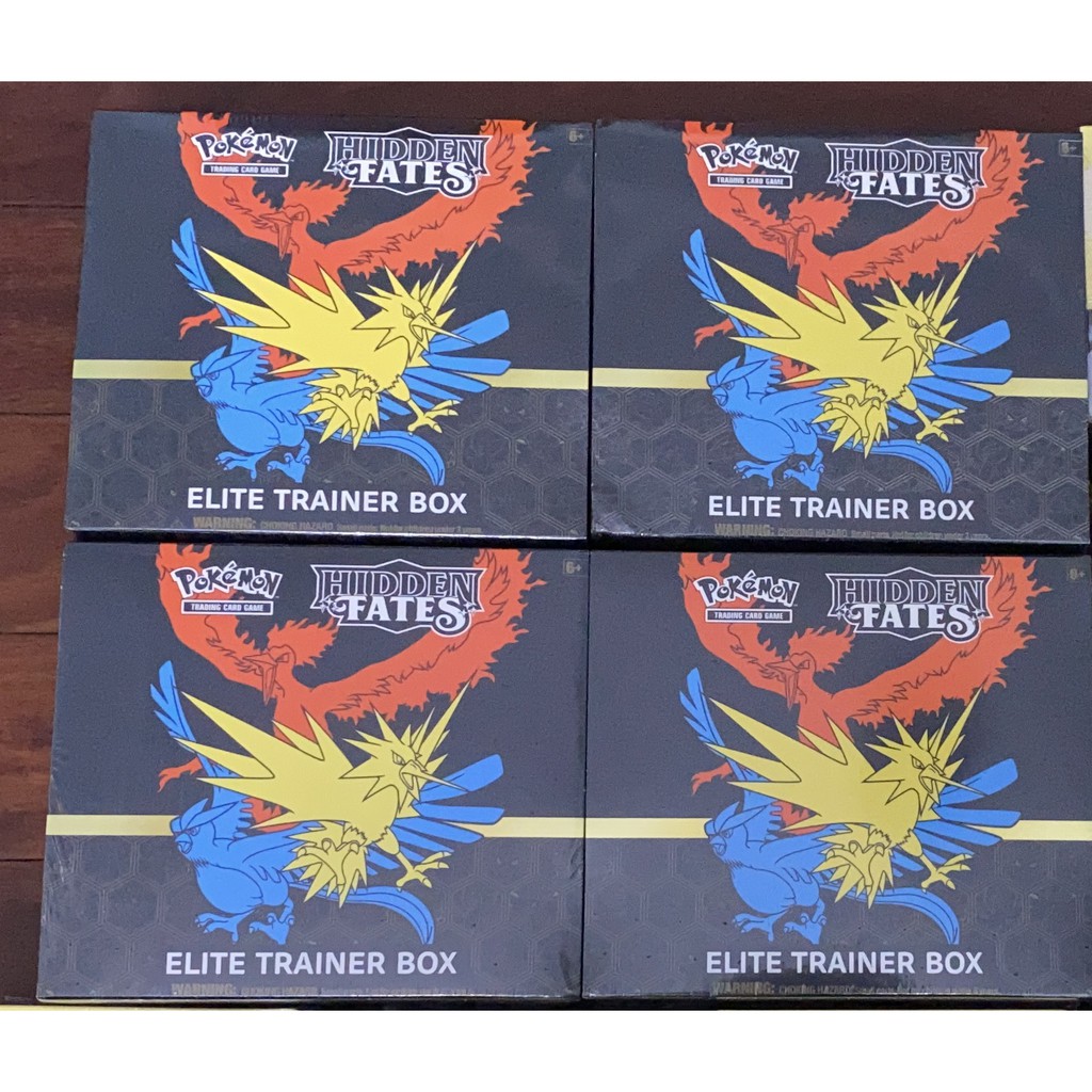 Hộp Bài Pokemon Pokémon TCG: Hidden Fates Elite Trainer Box Chính Hãng ...