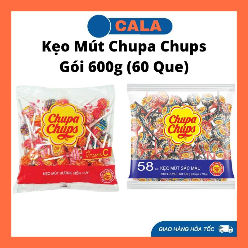 Kẹo Mút Chupa Chups Gói 600g (60 Que) | Shopee Việt Nam