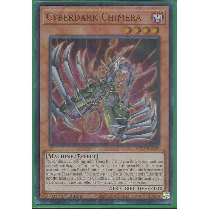 [Thẻ bài Yu-gi-oh] SDCS-EN002 Cyberdark Chimera – Ultra Rare | Shopee ...