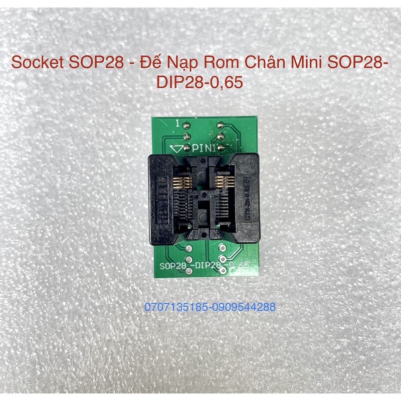 Socket SOP28 - Đế Nạp Rom IC Chân Mini SOP28-DIP28-0,65 (KHÔNG BẢO HÀNH ...