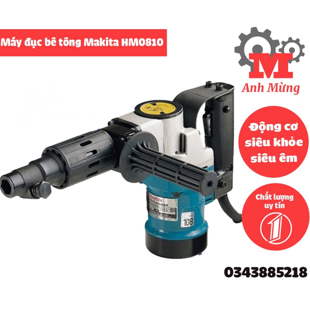 Máy đục bê tông Makita HM0810 công nghệ Nhật Bản động cơ công suất mạnh mẽ | Shopee Việt Nam