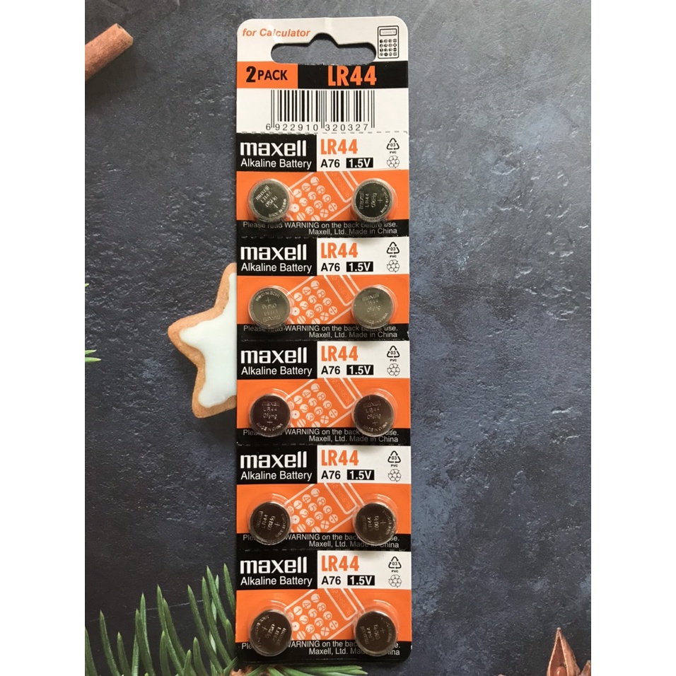 Pin Maxell LR44 AG13 G13 Chính Hãng (Dùng Cho Máy Tính - GIÁ 1 VIÊN ...