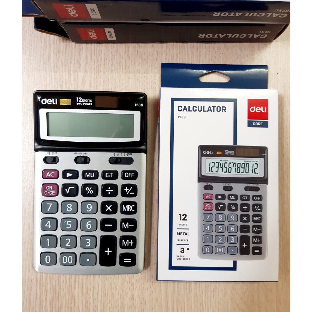 Máy Tính 12 Số Deli 1239 | Shopee Việt Nam