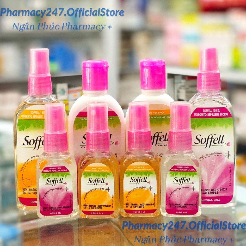 SOFFELL Xịt , Kem Bôi Chống Muỗi , Hương Thơm Dịu ,30ml,80ml,60ml | Shopee Việt Nam