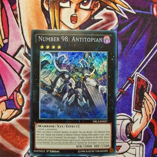 Thẻ bài Yugioh chính hãng | Number 98: Antitopian | Secret rare DRL3 ...
