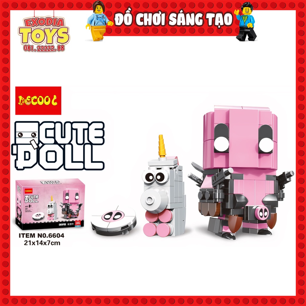 [KHÔNG HỘP] Xếp hình BrickHeadz Marvel Siêu Anh Hùng Gwenpool - Đồ Chơi Lắp Ghép Sáng Tạo ...