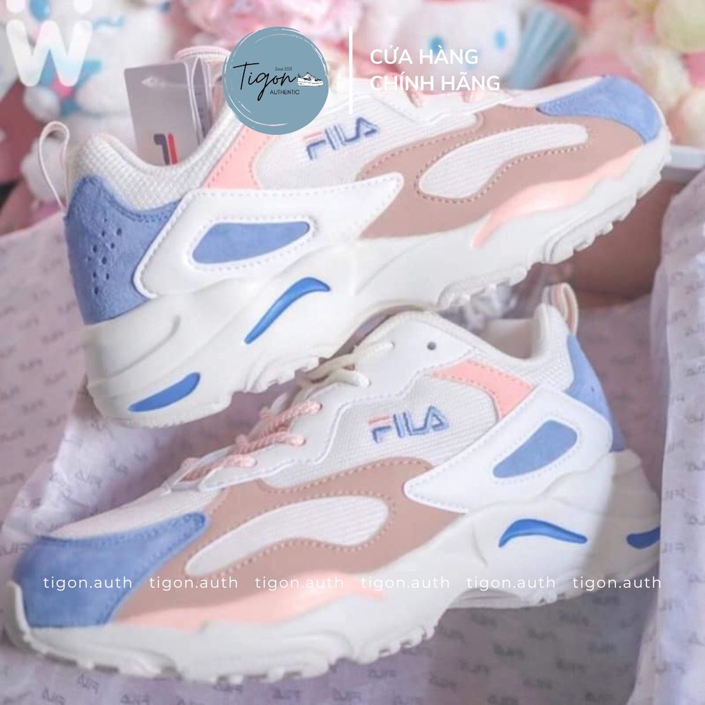 Giày Sneaker Nữ Fila Chính Hãng - Giày Thể Thao Nữ Fila Ray Tracer White Blue Pink [100% ...