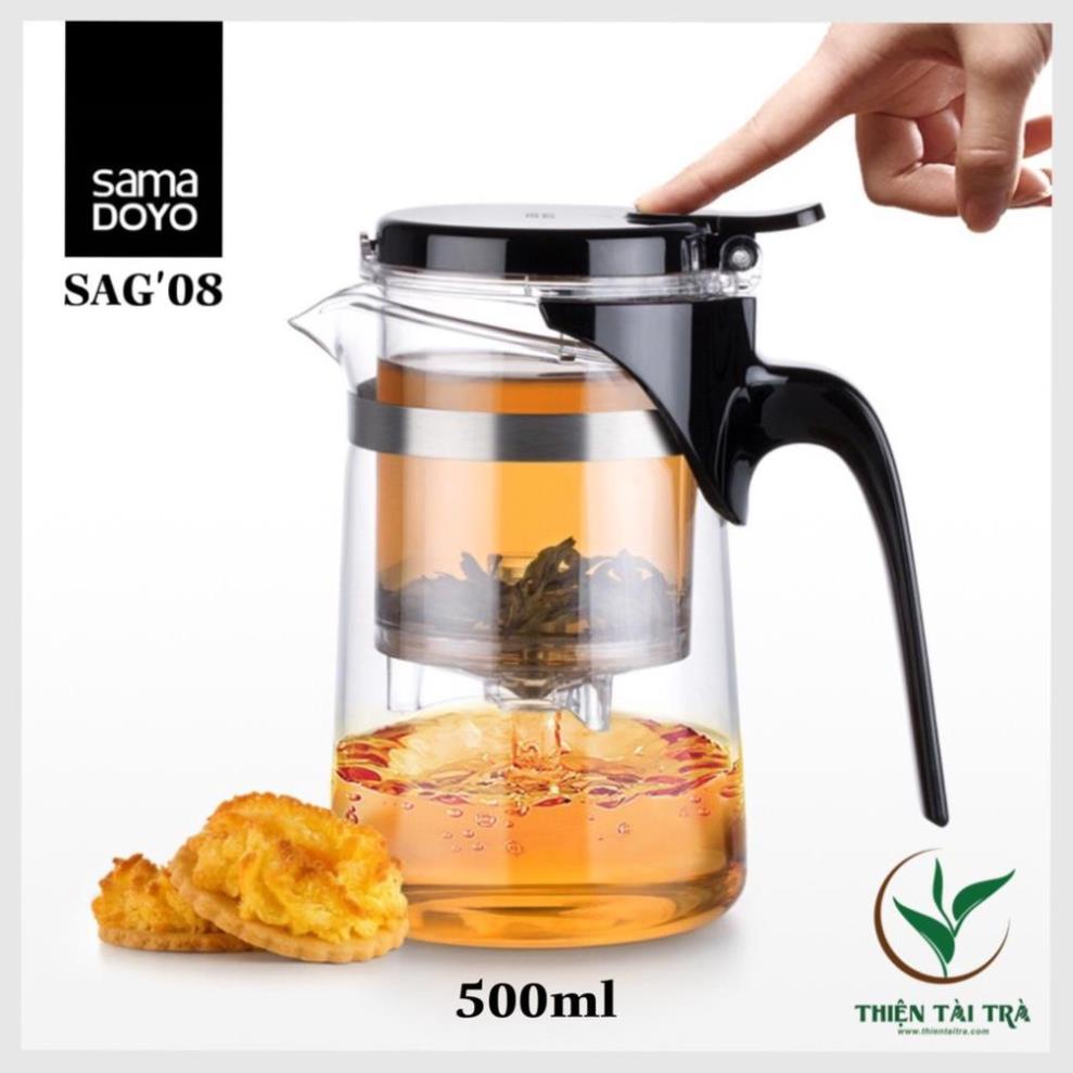 Ấm Pha Trà Thủy Tinh Chính Hãng SAMA DOYO SAG-8 (500ml) | Shopee Việt Nam