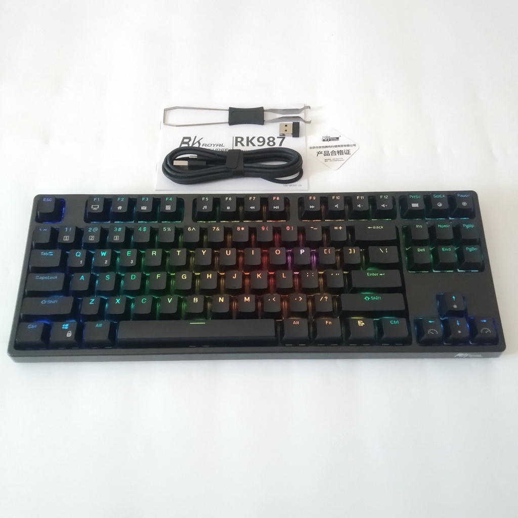 Bàn Phím Cơ Không Dây HOTSWAP RK987, RK71 Led RGB & Đơn Sắc. Ba Chế Độ ...