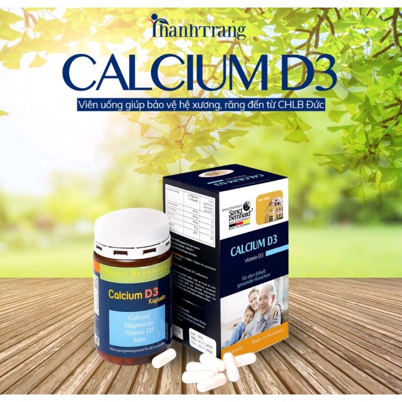 [Hàng chính hãng]CALCIUM D3 Kapseln bổ sung canxi | Shopee Việt Nam