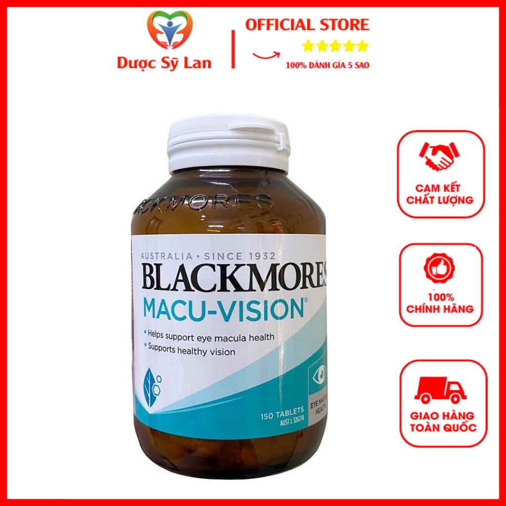 Viên Uống Bổ Mắt Blackmores Macu-Vision Chính Hãng Của Úc 125 Viên Giúp ...