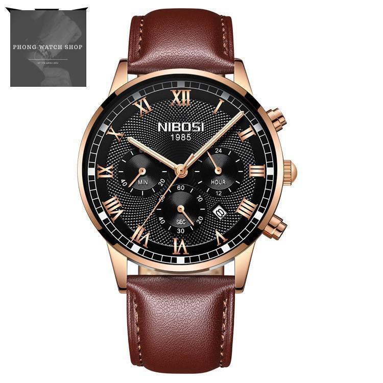 ĐỒNG HỒ NAM NIBOSI 2339 DÂY DA CAO CẤP, MẪU MÓI 2018 | Shopee Việt Nam