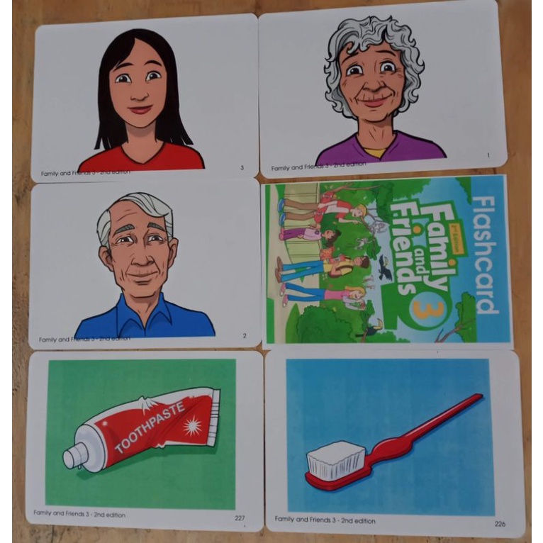 Flashcard Family and Friend 3 - 2nd (A5-1 mặt) | Shopee Việt Nam