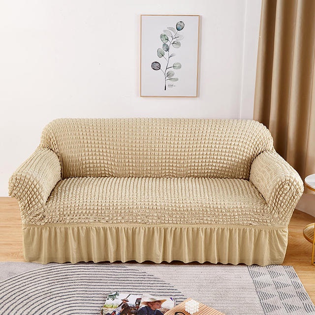 Bọc Ghế Sofa,1 / 2 / 3 / 4 Chỗ Ngồi,Vệ Đệm Ghế Sofa Vải Thun Mại Co Giãn, Màu Trơn Sang Trọng Tự ...