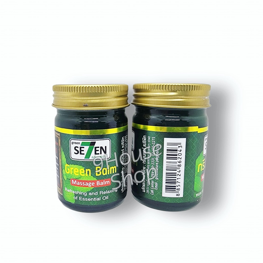 (Lớn 50gram) 01 Hủ Dầu Cù Là Xanh Massage Seven Green Balm Thái Lan ...