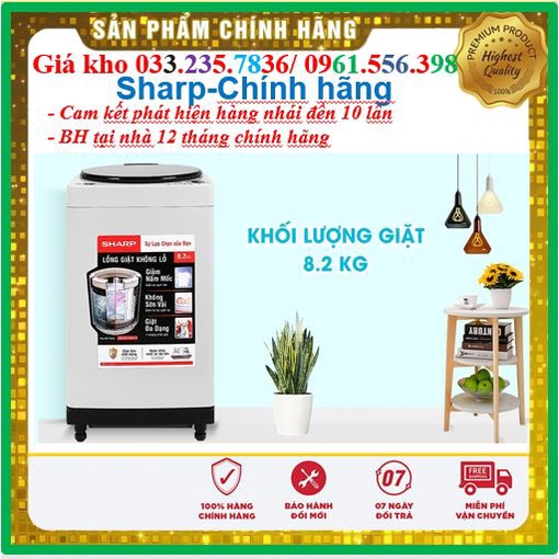 Máy Giặt Sharp 9Kg ES-W90PV-H Lồng Đứng- Mới Đập Hộp 100% | Shopee Việt Nam
