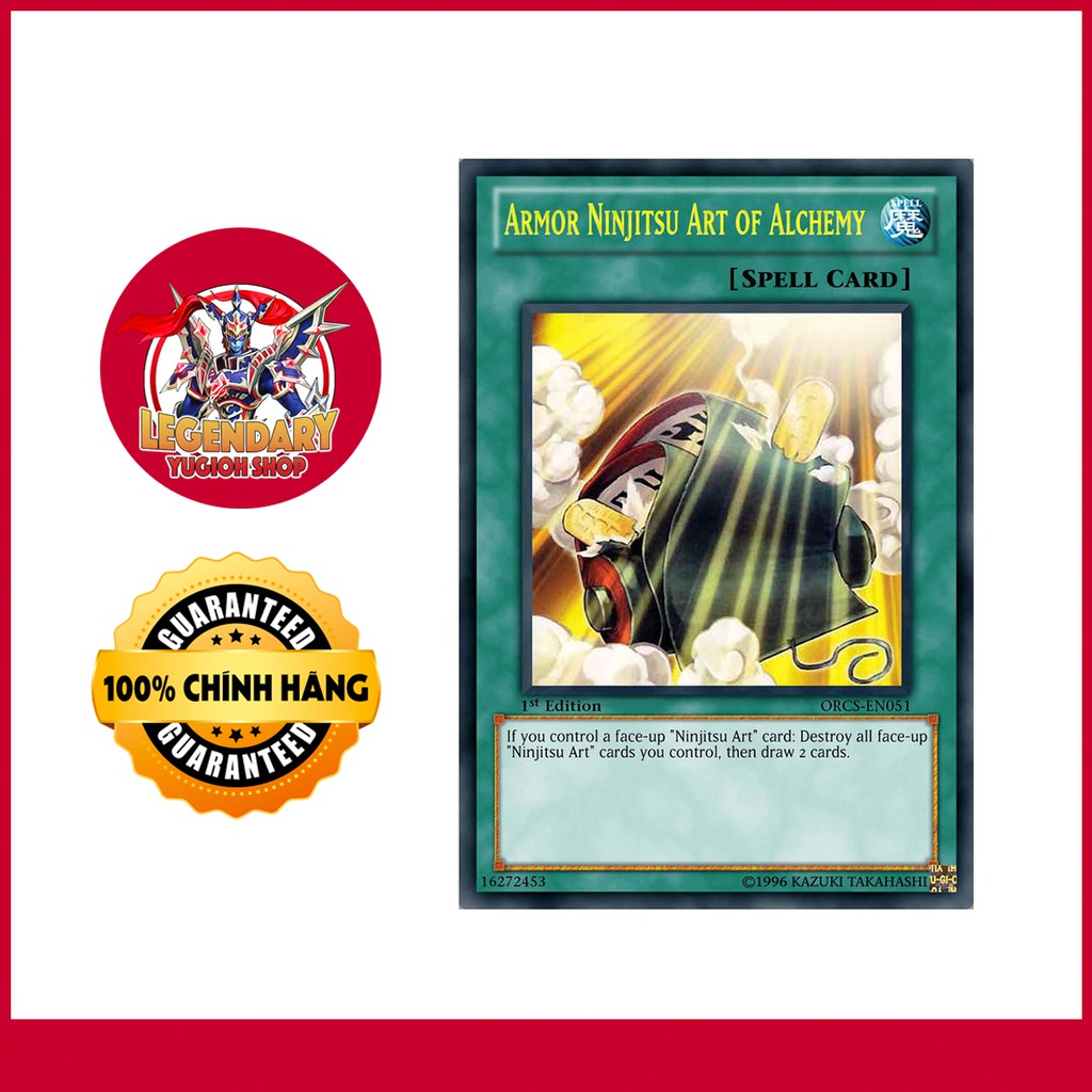 [Thẻ Bài Yugioh Chính Hãng] Armor Ninjitsu Art of Alchemy | Shopee Việt Nam