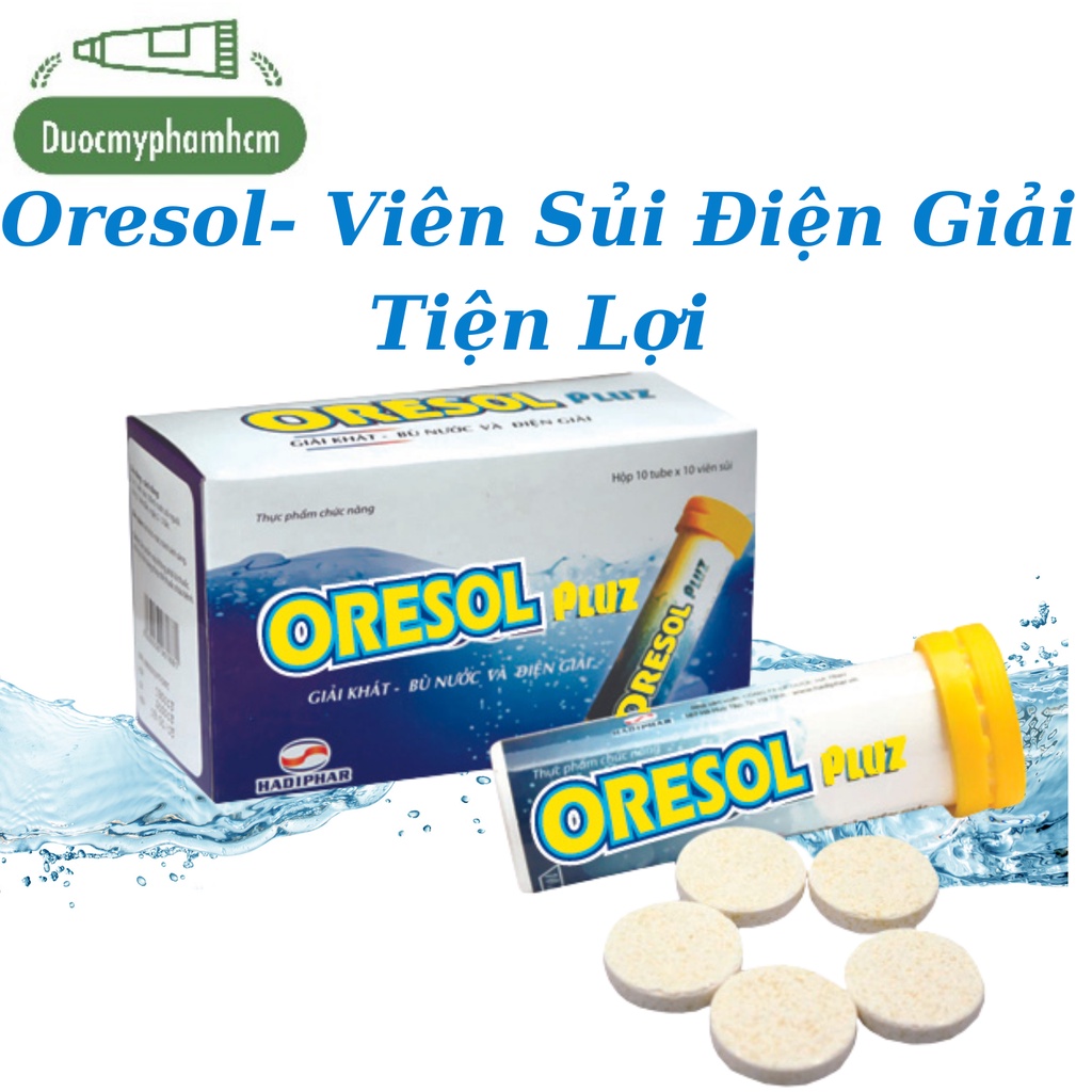 Viên Sủi ORESOL Bù Nước Và Điện Giải - Hương vị thơm ngon đặc biệt dễ ...