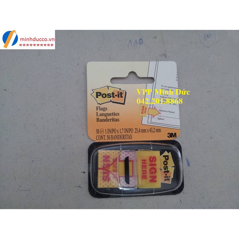 Giấy note trình ký Post it Sign Here | Shopee Việt Nam