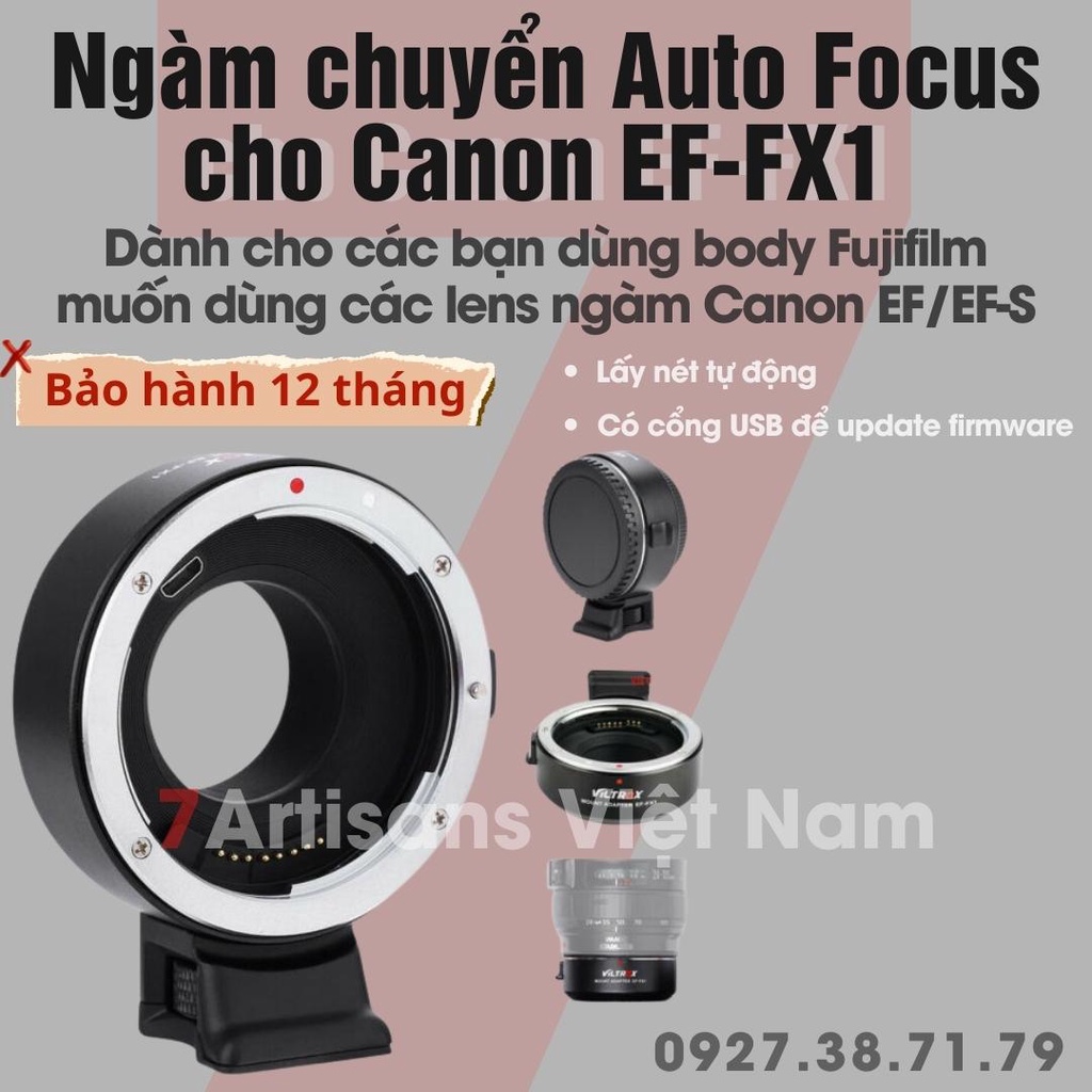 Ngàm chuyển Auto Focus AF Viltrox EF-FX1 và 7Artisans EF-FX dành cho ...