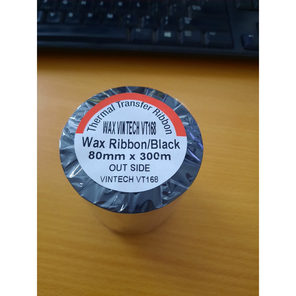 Mực in mã vạch Vintech Wax Resin VT168, kích thước 80mmx300m | Shopee ...