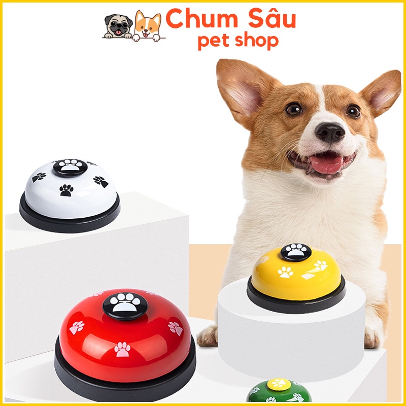 Chuông huấn luyện clicker chó mèo có nút bấm ra lệnh cho thú cưng ...