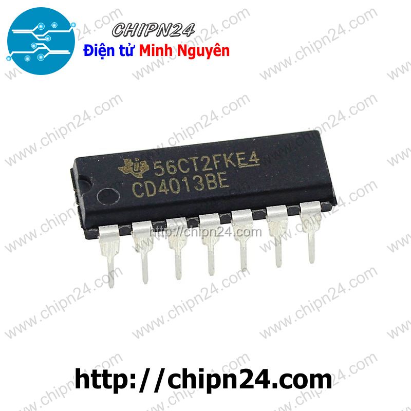 [4 CON] (DIP) IC CD4013 DIP-14 (CD4013BE 4013) | Shopee Việt Nam