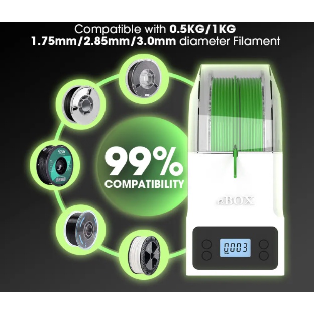 Hộp chống ẩm nhựa in 3D - ESUN eBOX Lite EU Plug | Shopee Việt Nam