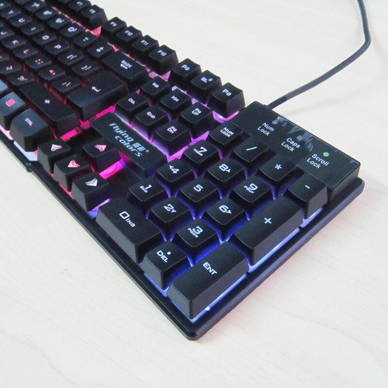 Bàn phím Flying Color K8 Giả cơ Led 7 màu chuyên cho game thủ ...