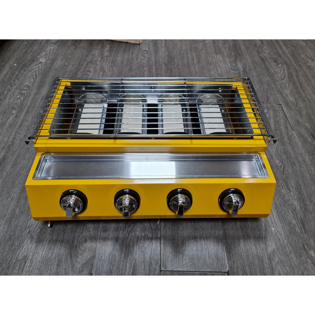Bếp nướng hàu hải sản sử dụng gas Koresta- 4 họng. | Shopee Việt Nam