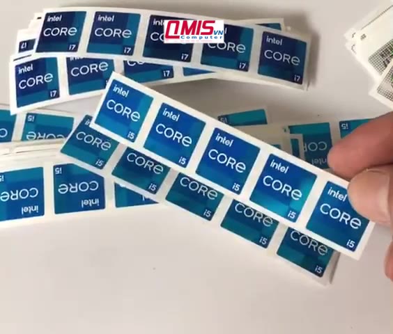 (CÓ GIÁ SỈ) 01 TEM LOGO INTEL CORE I3 I5 I7 I9 GEN2 GEN 3 GEN 4 GEN5 ...