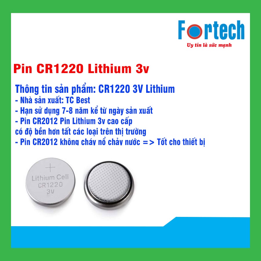 Pin Cmos CR1220 sử dụng cho Đầu ghi Camera | Shopee Việt Nam