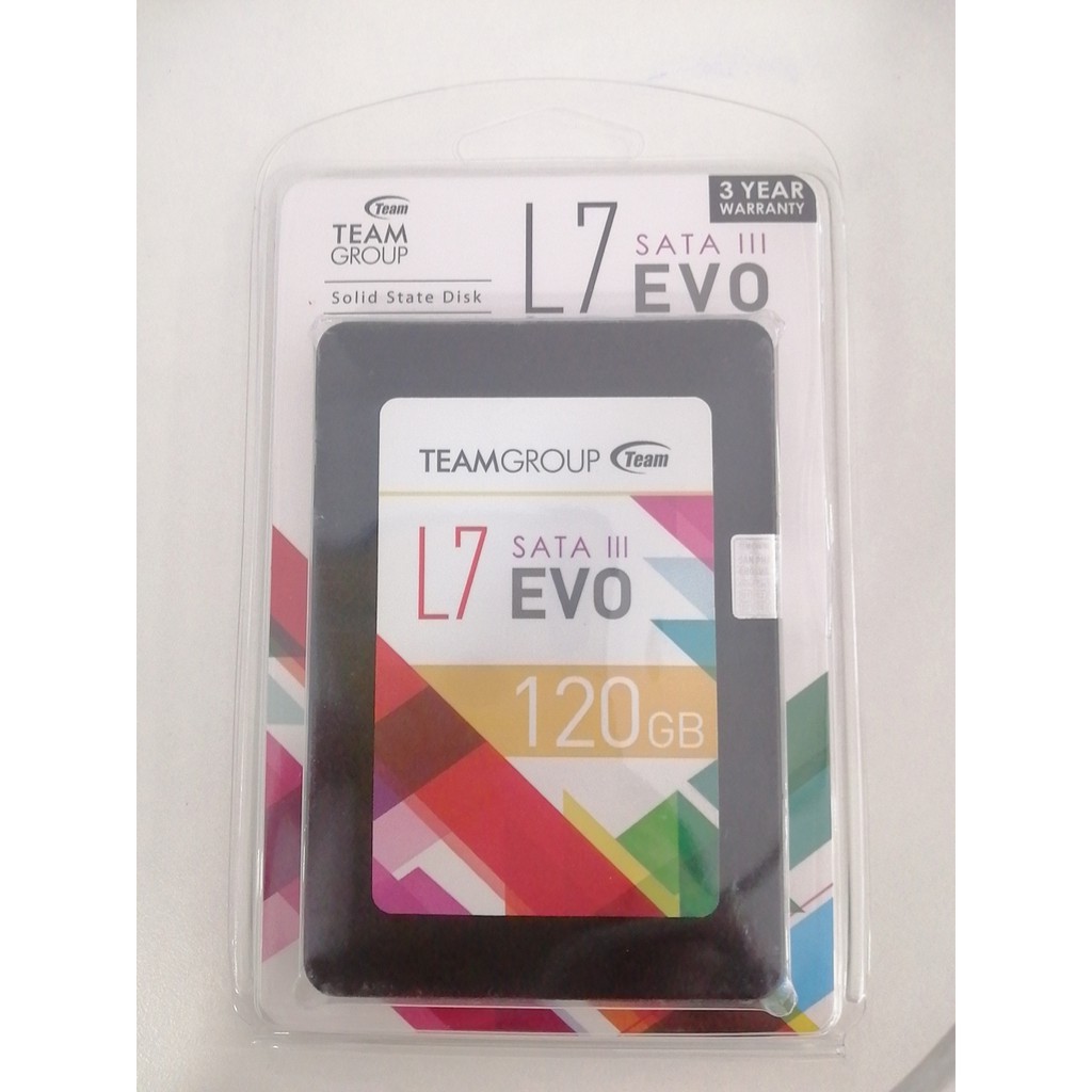 Ổ Cứng SSD Team Group L7 EVO 120GB Sata III 2.5" 7mm (Bảo Hành Đổi Mới 36 Tháng) - Hãng Phân ...