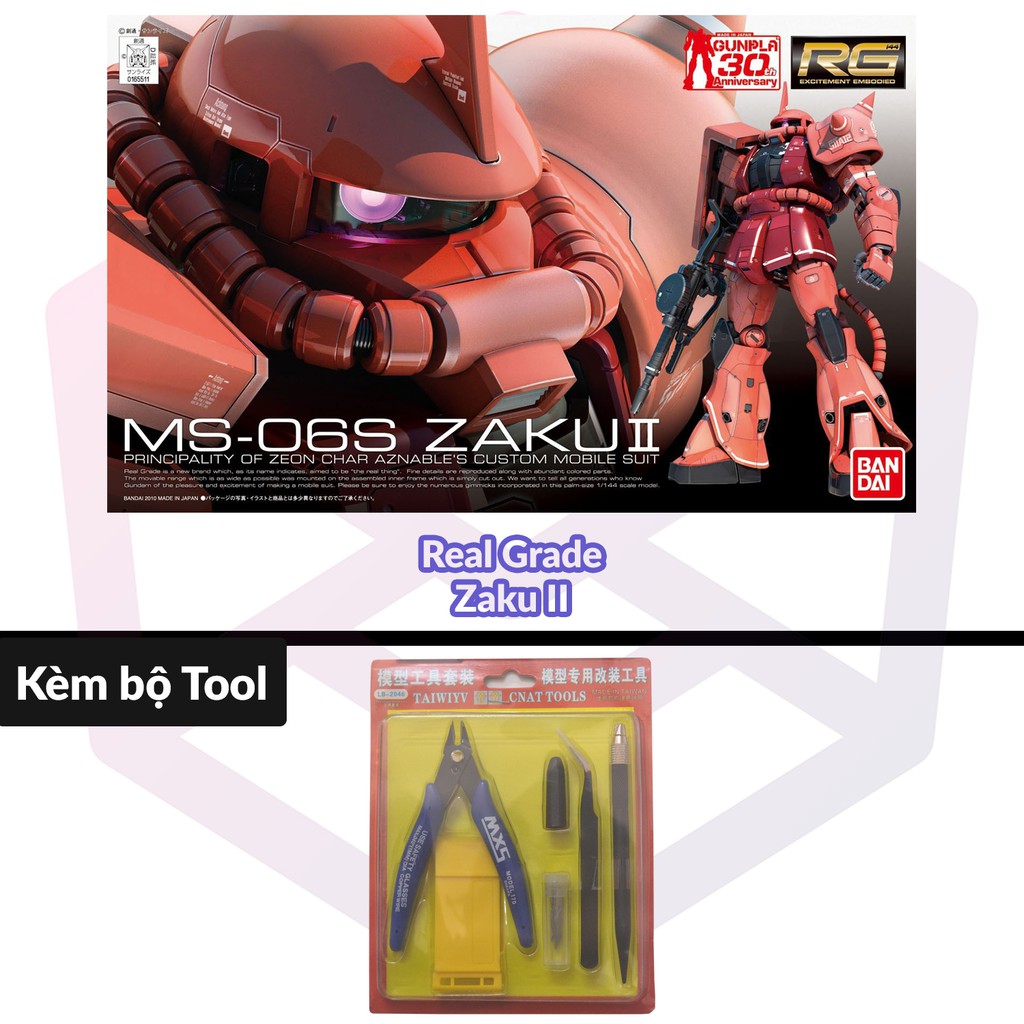 Mô Hình Gundam Bandai RG 02 MS-06S Char's Zaku II 1/144 MS Gundam [GDB ...