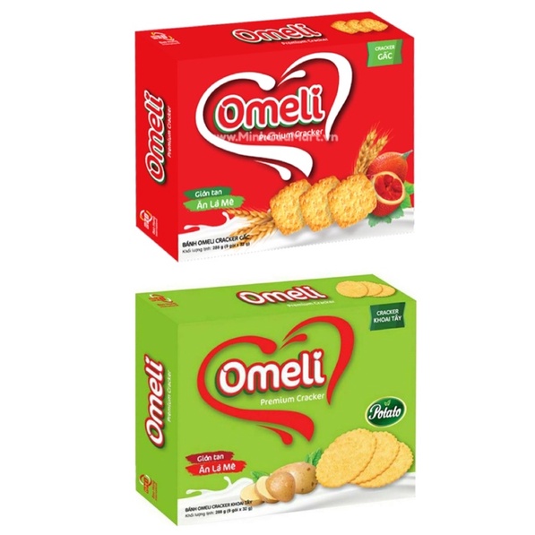 BÁNH OMELI CRACKER GẤC/ KHOAI TÂY HỘP 288G | Shopee Việt Nam