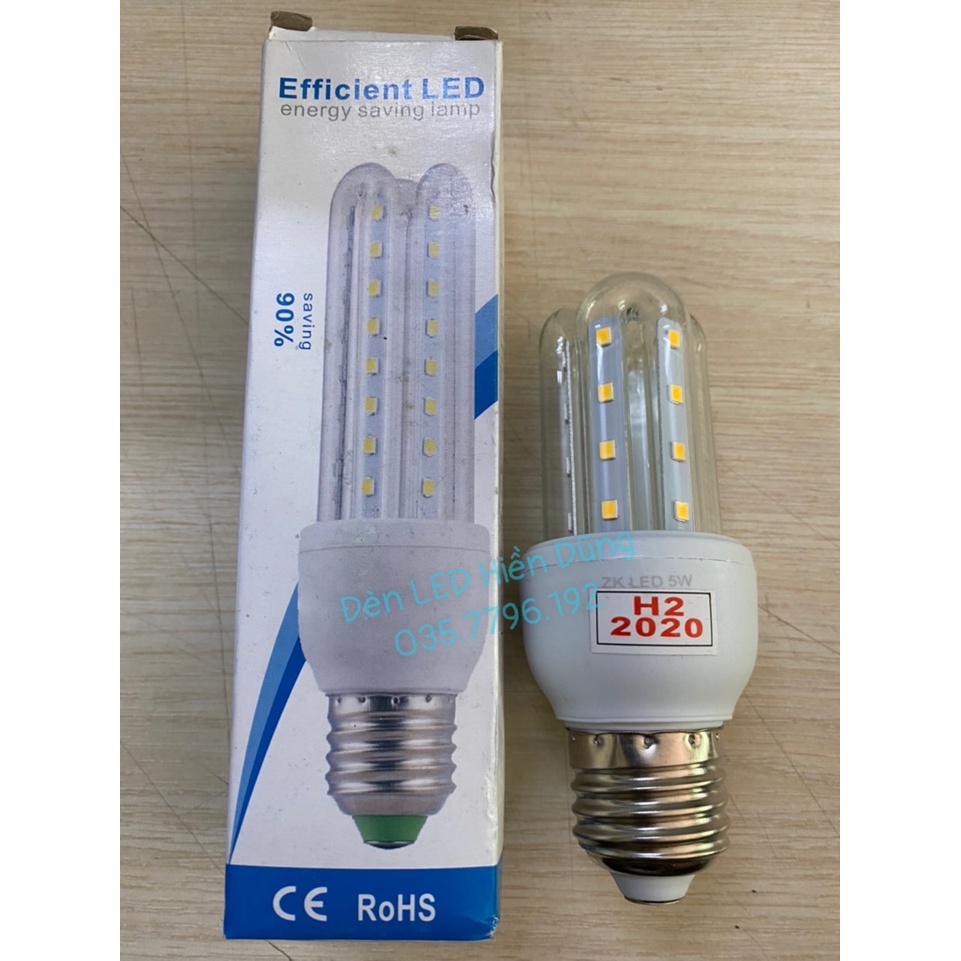 BÓNG ĐÈN LED 5W, 7W, 9W, 12W, 16W, 24W, 36W CHỮ U - NGUỒN 220V SIÊU ...