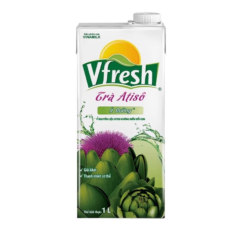 Trà Atiso ít đường Vfresh - Hộp giấy 1L | Shopee Việt Nam