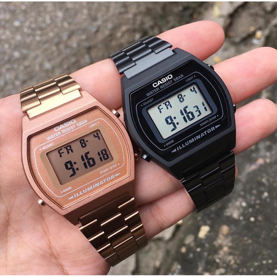 Đồng hồ chính hãng - Casio B640 - Black & Rose Gold | Shopee Việt Nam