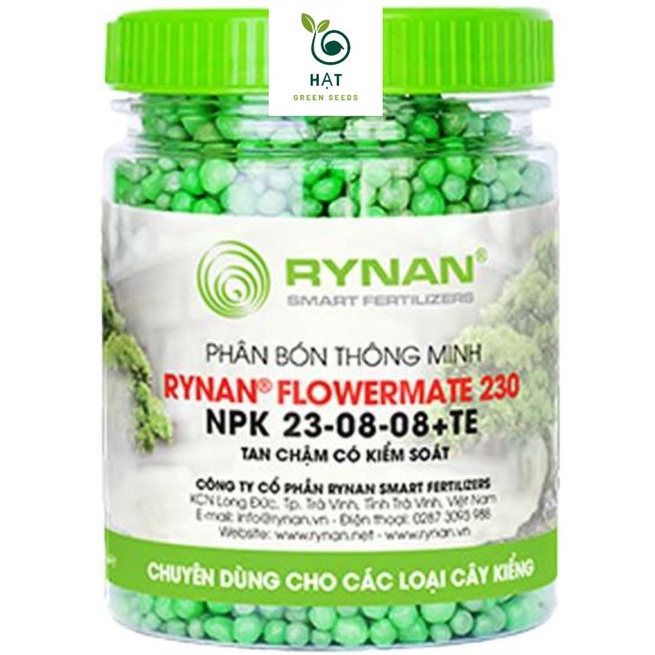 PHÂN BÓN THÔNG MINH RYNAN FLOWERMATE 230 -PHÂN BÓN NPK 23-8-8-TE 150g ...