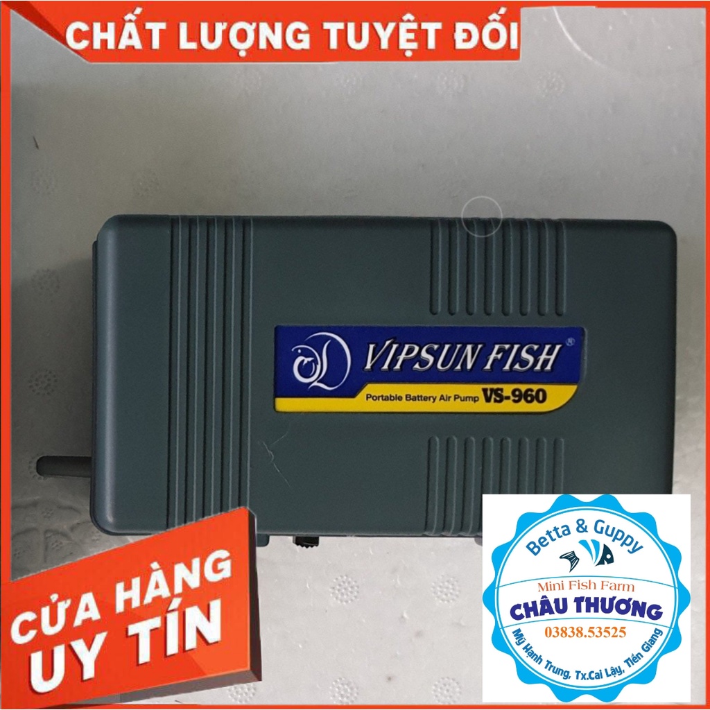 Máy oxy chạy pin Vipsun Fish VS-960 cho hồ cá cảnh | Shopee Việt Nam
